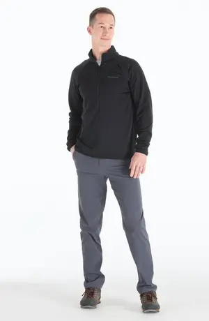 MARMOT Leconte Half Zip Fleece Pullover - Black