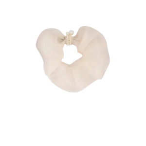 Alexandre De Paris Organza Silk Scrunchie - Beige