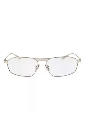 Balenciaga Logo-engraved Sunglasses - Silver