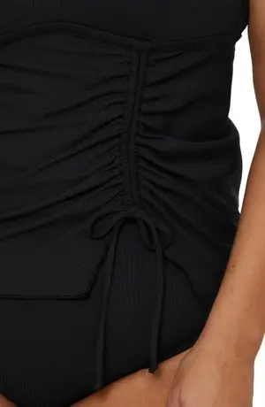 BECCA By Rebecca Virtue Ribbed Tankini Top