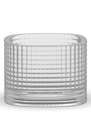 ORREFORS Magica Super Circle Small Glass Votive Holder - Clear