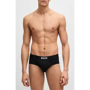 BOSS Assorted 3-pack Power Stretch Cotton Briefs - White/ Grey/ Black