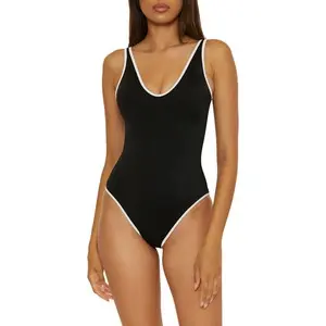 BCA BY REBECCA VIRTUE Block Party One-Piece Swimsuit Black
