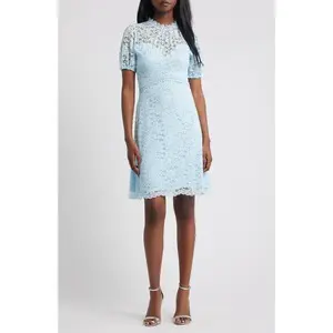 LIPSY Puff Sleeve Lace Mini Dress