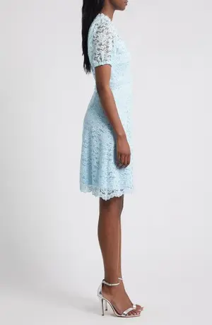 LIPSY Puff Sleeve Lace Mini Dress