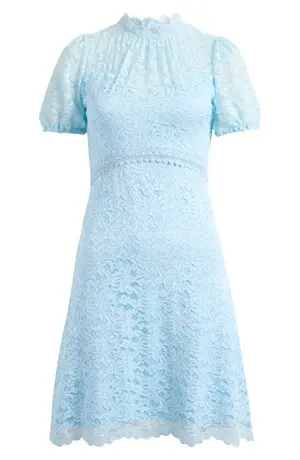 LIPSY Puff Sleeve Lace Mini Dress