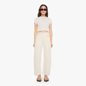 MOTHER Mother The Half-Pipe Act Natural Jeans White