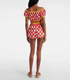 Dolce & Gabbana Printed Cotton Shorts