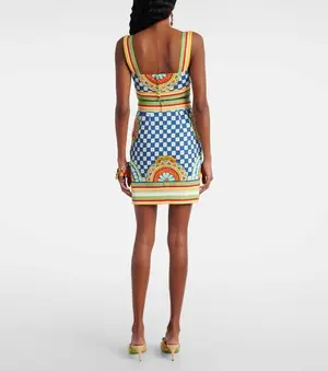 Dolce & Gabbana Patterned Cotton Miniskirt