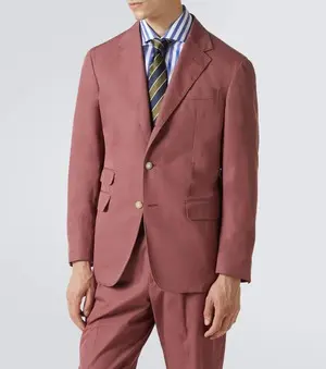 Dunhill Cavendish Cotton Blazer - Red