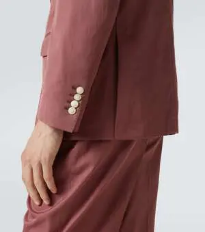 Dunhill Cavendish Cotton Blazer - Red