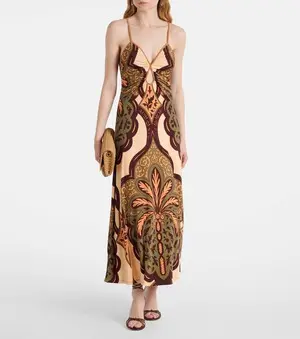 Johanna Ortiz Printed Jersey Midi Dress