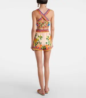Dolce & Gabbana Taormina Printed Cotton-blend Shorts