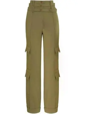 GLORIA COELHO Layered Cargo Trousers