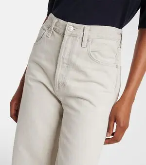 AGOLDE Ren High-rise Wide-leg Jeans - Grey