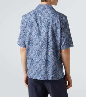 Brunello Cucinelli Printed Cotton Shirt