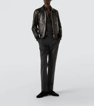 TOM FORD Leather Jacket - Black
