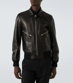TOM FORD Leather Jacket - Black