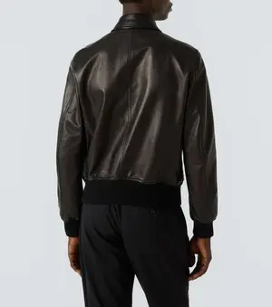 TOM FORD Leather Jacket - Black