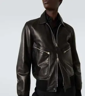 TOM FORD Leather Jacket - Black
