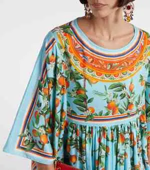 Dolce & Gabbana Printed Cotton Kaftan