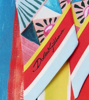 Dolce & Gabbana Printed Silk Twill Scarf