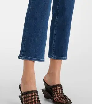 FRAME Icon Cropped Mid-rise Straight Jeans