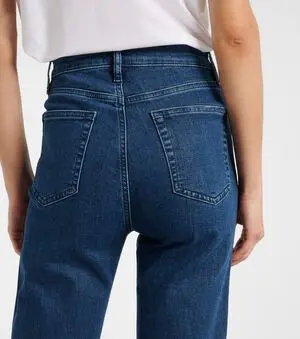 FRAME Icon Cropped Mid-rise Straight Jeans