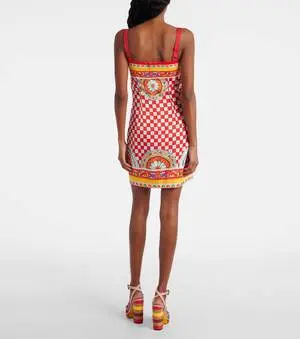 Dolce & Gabbana Taormina Printed Silk-blend Minidress