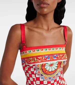 Dolce & Gabbana Taormina Printed Silk-blend Minidress