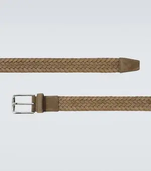 TOD'S Braided Suede Belt