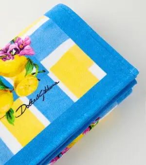 Dolce & Gabbana Taormina Cotton Terry Beach Towel - Multicoloured