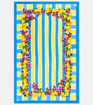 Dolce & Gabbana Taormina Cotton Terry Beach Towel - Multicoloured