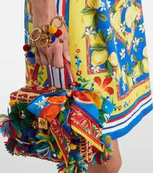 Dolce & Gabbana Printed Silk Twill Scarf