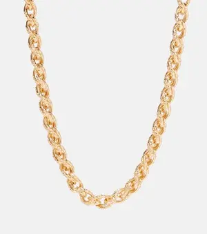 Saint Laurent Cassandre Chain Necklace - Gold