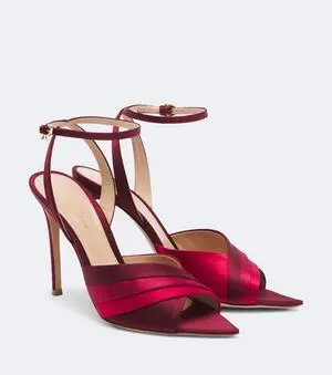 GIANVITO ROSSI Satin Sandals - Red