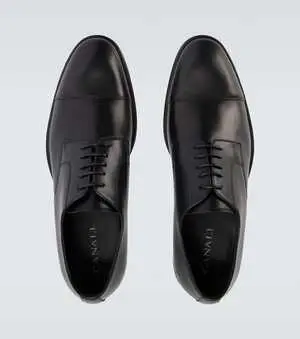 Canali Leather Derby Shoes
