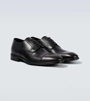 Canali Leather Derby Shoes