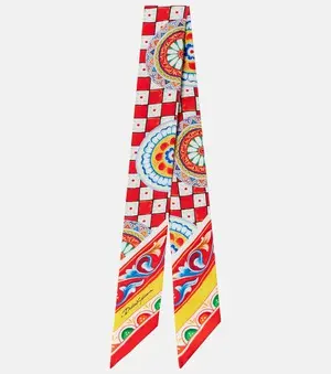 Dolce & Gabbana Carretto Silk Twill Scarf - Multicoloured