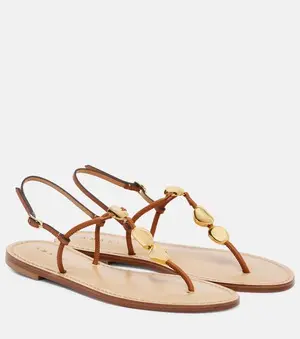 AMANU Nairobi Leather Sandals - Brown