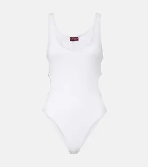 Gucci Cutout Swimsuit - White