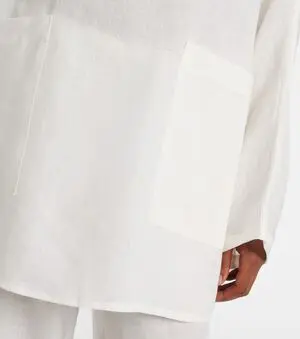 Asceno Oversized Linen Top