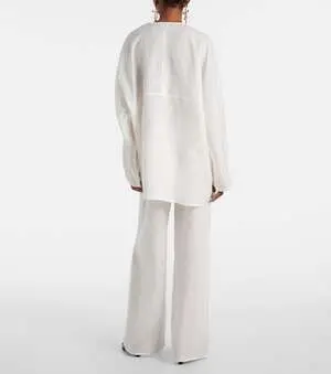 Asceno Oversized Linen Top