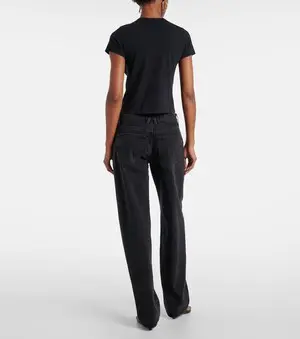 SLVRLAKE Tess Long High-rise Barrel-leg Jeans