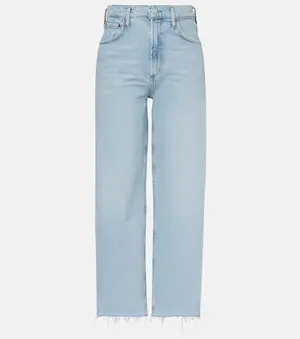 AGOLDE Ren High-rise Wide-leg Jeans - Blue