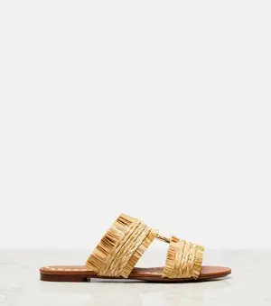 Dolce & Gabbana Dg Braided Raffia-effect Sandals