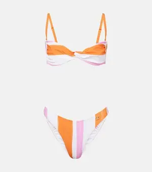 Dolce & Gabbana Taormina Striped Bikini - Multicoloured