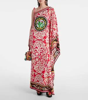 Dolce & Gabbana Printed Silk Kaftan