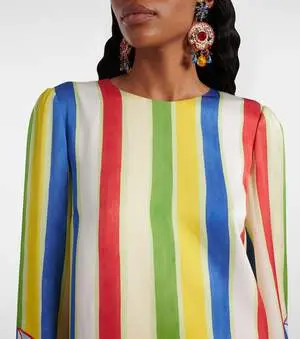 Dolce & Gabbana Printed Silk-blend Minidress
