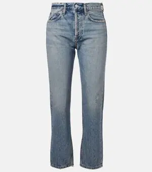 AGOLDE Mid Rise Straight Jeans